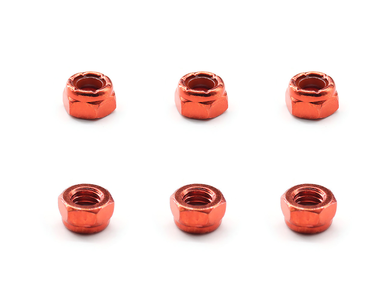Axle Nuts For Skateboard Truck BESPEED Red Nylon Lock Nuts